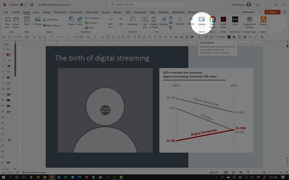 Put Yourself In Your Slides With PowerPoint s Cameo Feature