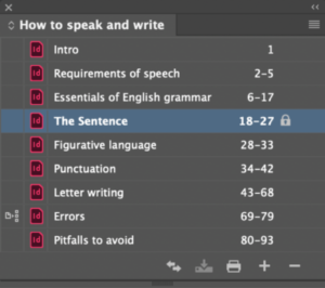 Using the Book Panel in InDesign