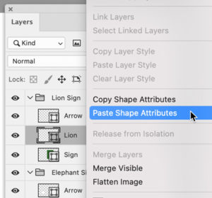How to Copy Shape Formatting in Photoshop