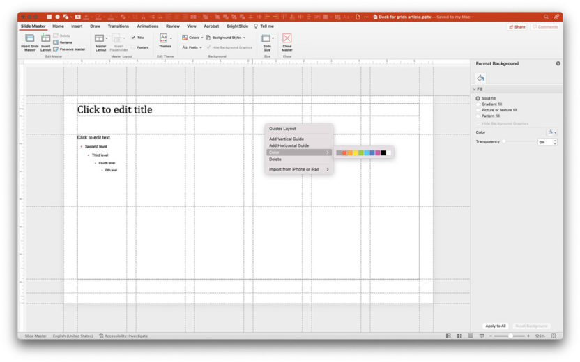 Setting Up a Design Grid in PowerPoint