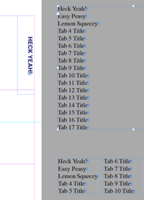Building a Template for Tabbed Documents in InDesign