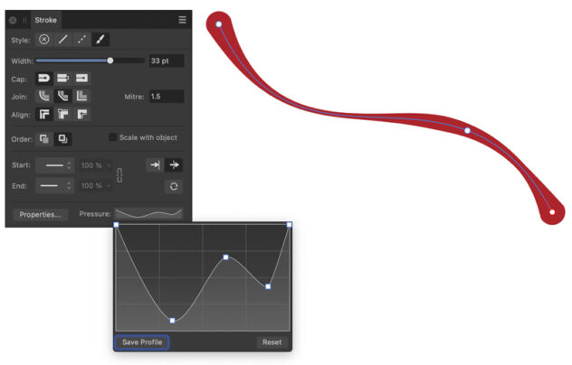 Working with Strokes in Affinity Designer