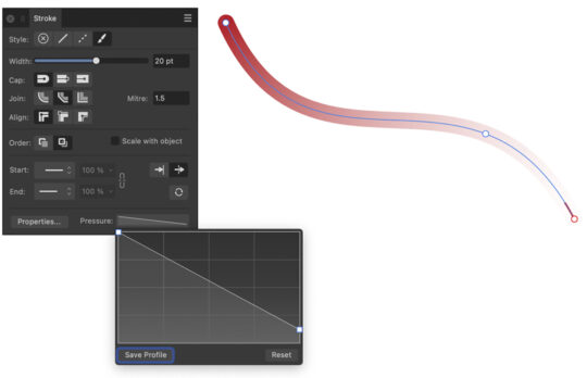 Working with Strokes in Affinity Designer