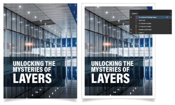 Using Layers in InDesign