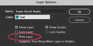 Using Layers in InDesign