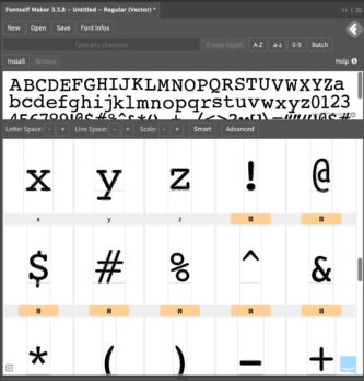 How to Create a Font with Illustrator and FontSelf
