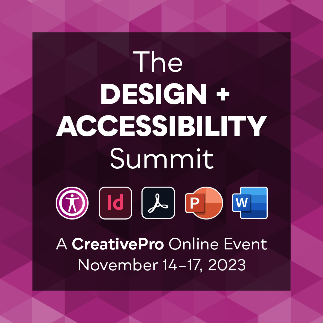 Speaker Assets for The Design + Accessibility Summit 2023
