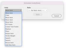 How to Add a History Panel to InDesign with Scripts