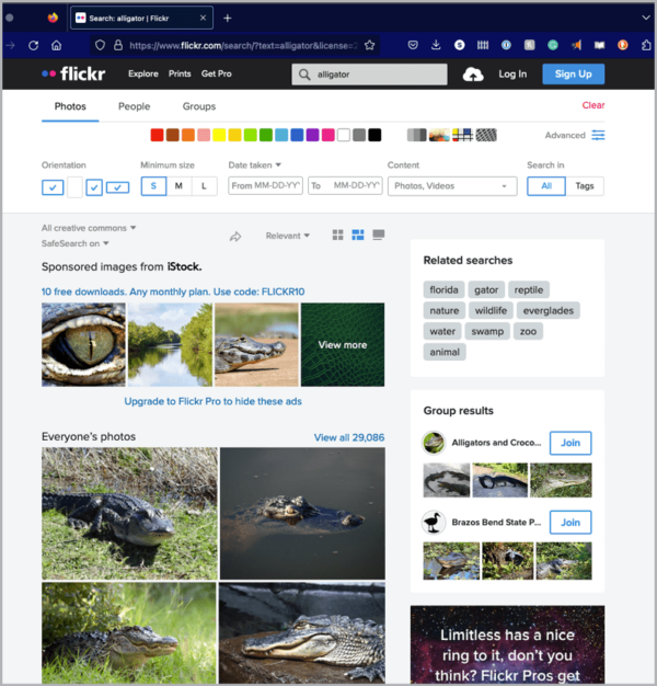 Using Creative Commons Images in Professional Work