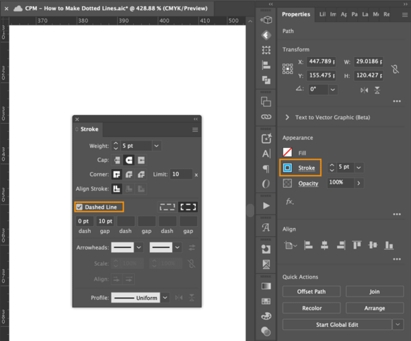 How to Make a Dotted Line in Illustrator | CreativePro Network