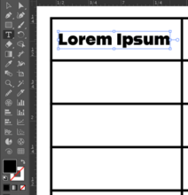 How to Make a Table in Illustrator