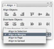 Aligning and Distributing Objects in InDesign
