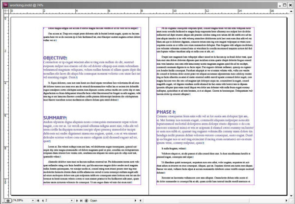 Making Side Heads in InDesign