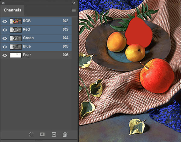 Saving Selections with Channels in Photoshop