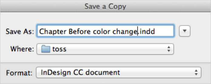 InDesign 101: Saving Your Work