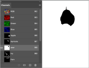 Saving Selections with Channels in Photoshop