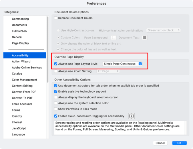 How to Make Scrolling the Default for Page Display in Adobe Acrobat ...