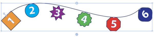 Placing Objects on a Path in Illustrator