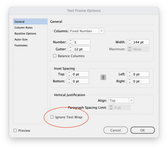 Recipes for Applying—and Ignoring—Text Wrap in InDesign