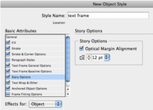 Hanging Punctuation with Optical Margin Alignment in InDesign