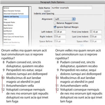 Hanging Punctuation with Optical Margin Alignment in InDesign