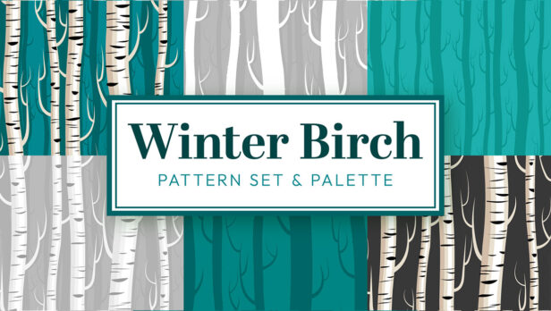 Illustrator Downloadable: Winter Birch Pattern Set | CreativePro Network