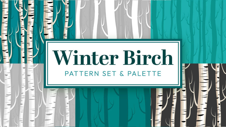 Illustrator Downloadable: Winter Birch Pattern Set | CreativePro Network
