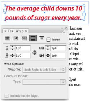 Using Text Wrap in InDesign
