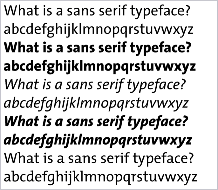 The Best Sans Serif Fonts