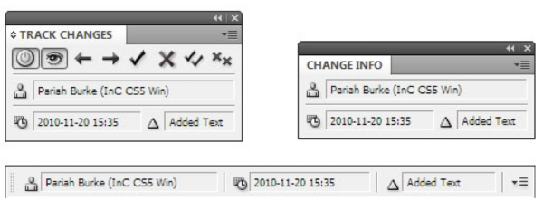 Track Changes in InDesign and InCopy