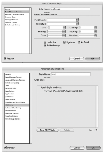 Fixing Widows, Orphans, and Runts in InDesign