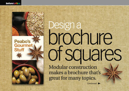 Before&After: Design a Brochure of Squares
