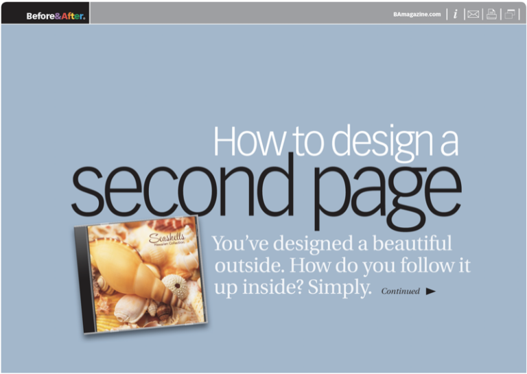 Before&After: How to Design a Second Page