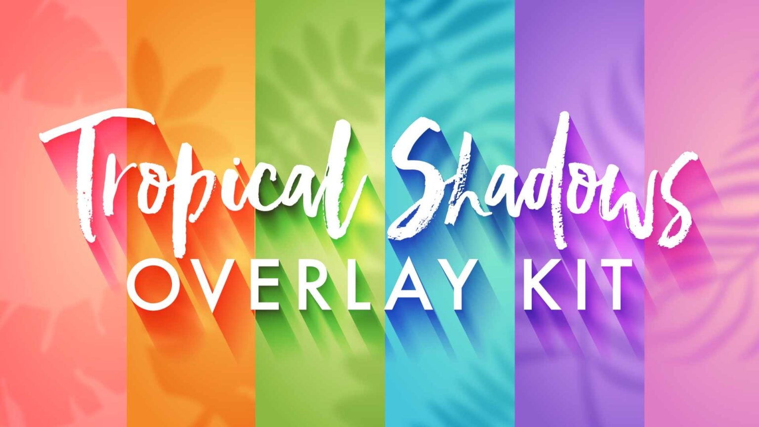 Illustrator Downloadable: Tropical Shadow Overlay Kit