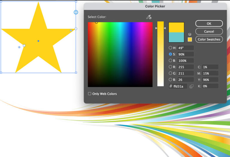 Using the Color Picker in Illustrator