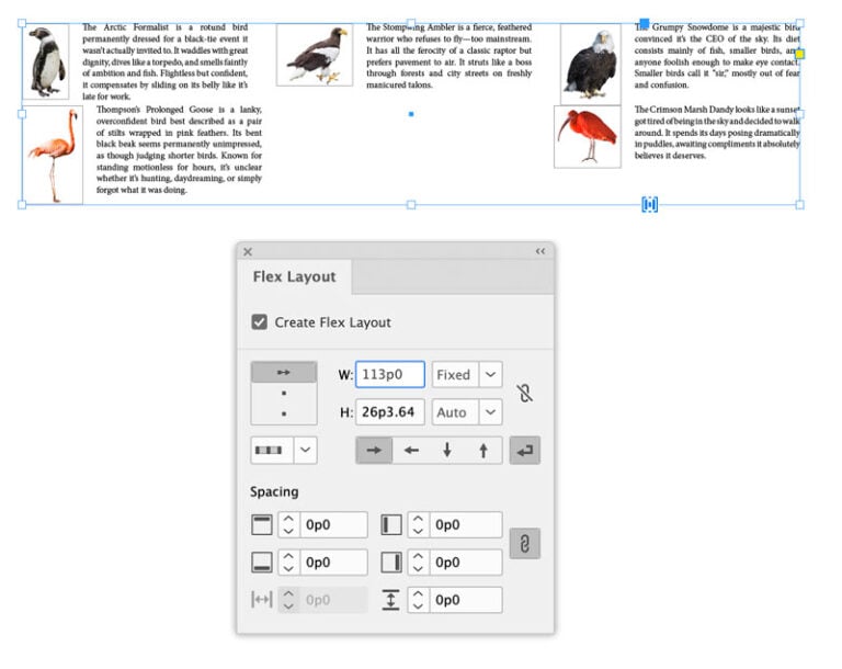 Getting Started with Flex Layout in InDesign