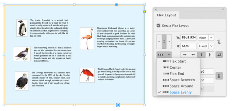 Getting Started with Flex Layout in InDesign
