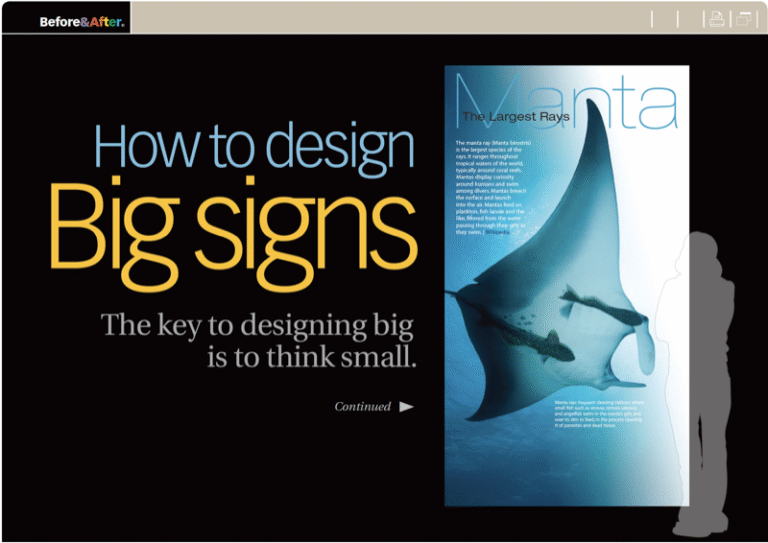 Before&After: How to Design Big Signs