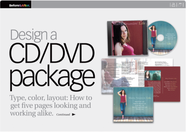 Before&After: Design a CD/DVD Package