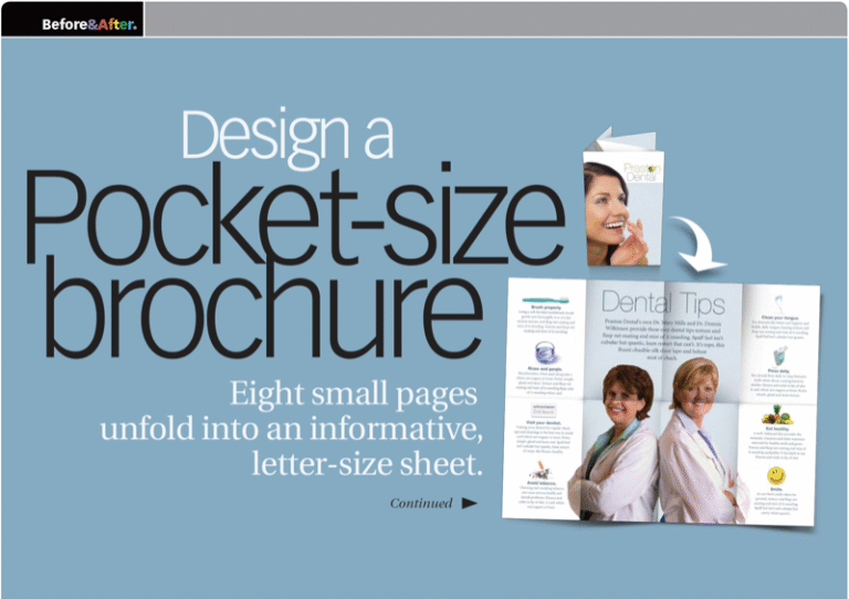 Before&After: Design a Pocket-Size Brochure
