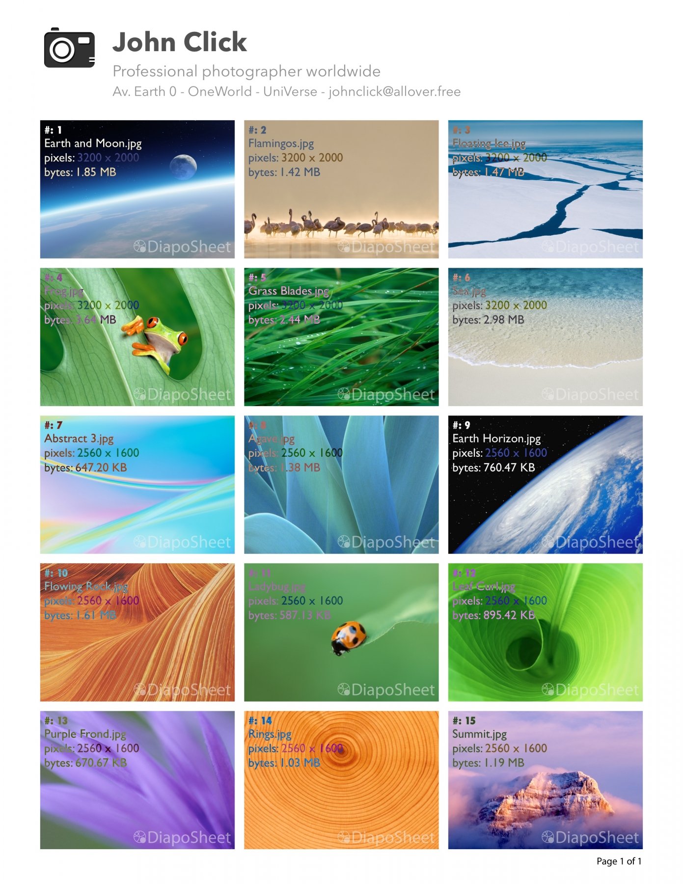 Create Beautiful Contact Sheets Easily With DiapoSheet | CreativePro ...